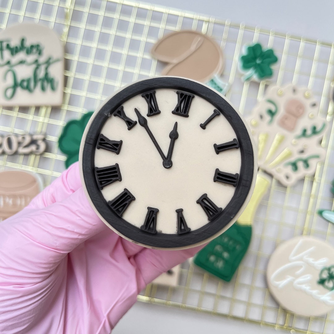 Countdown Clock Pop up Embosser Cookie Stamp With Matching Cookie ...
