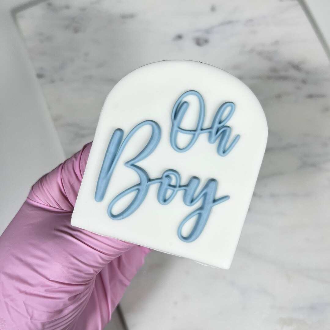 Oh Boy Lettering Embosser Keksstempel - Etsy.de