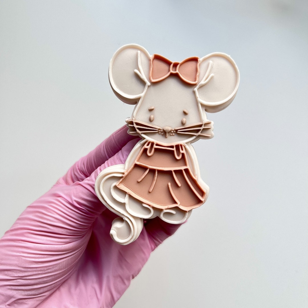 Cute Mouse Embosser Stamp Cookie Cutter - Etsy