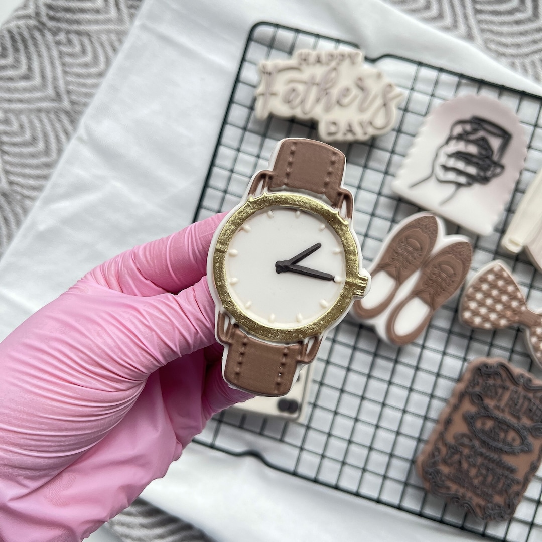 Classy Watch Cookies Stamp Embosser With Cutter - Etsy