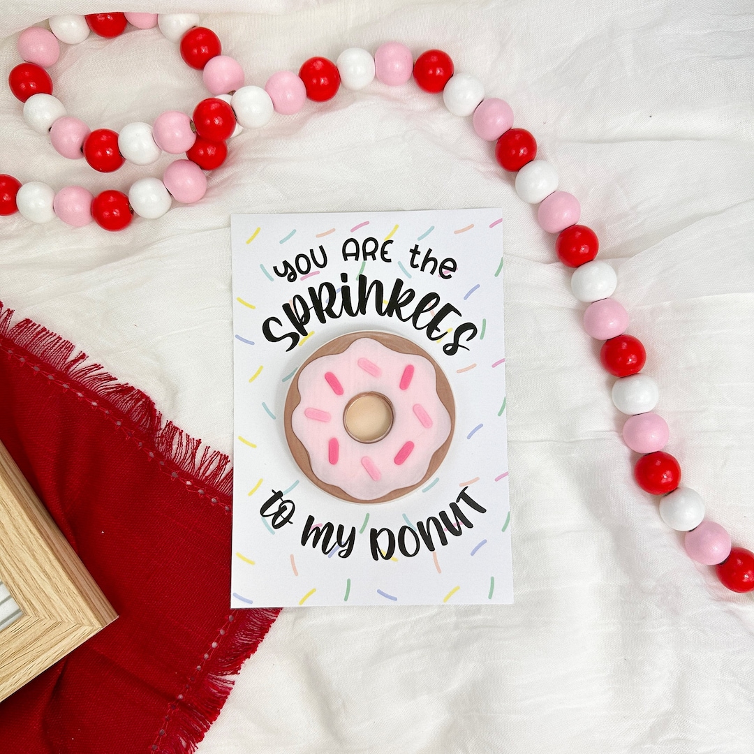 You Are the Sprinkles to My Donut Valentines Day Cookie Card A6 - Etsy