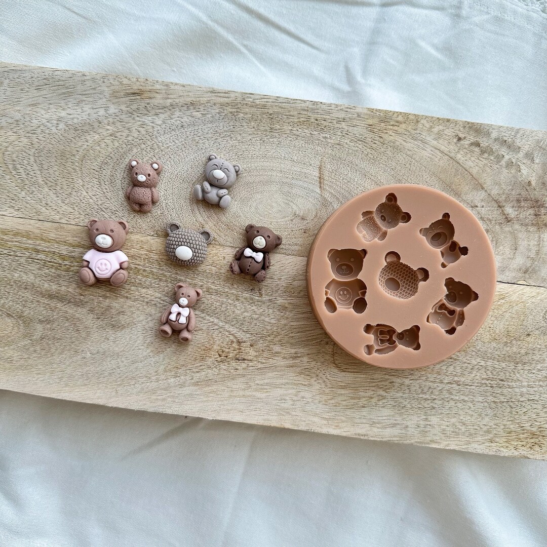 Cookiecutterfactory Beary Much Set Silicone Mold Silicone Mold - Etsy