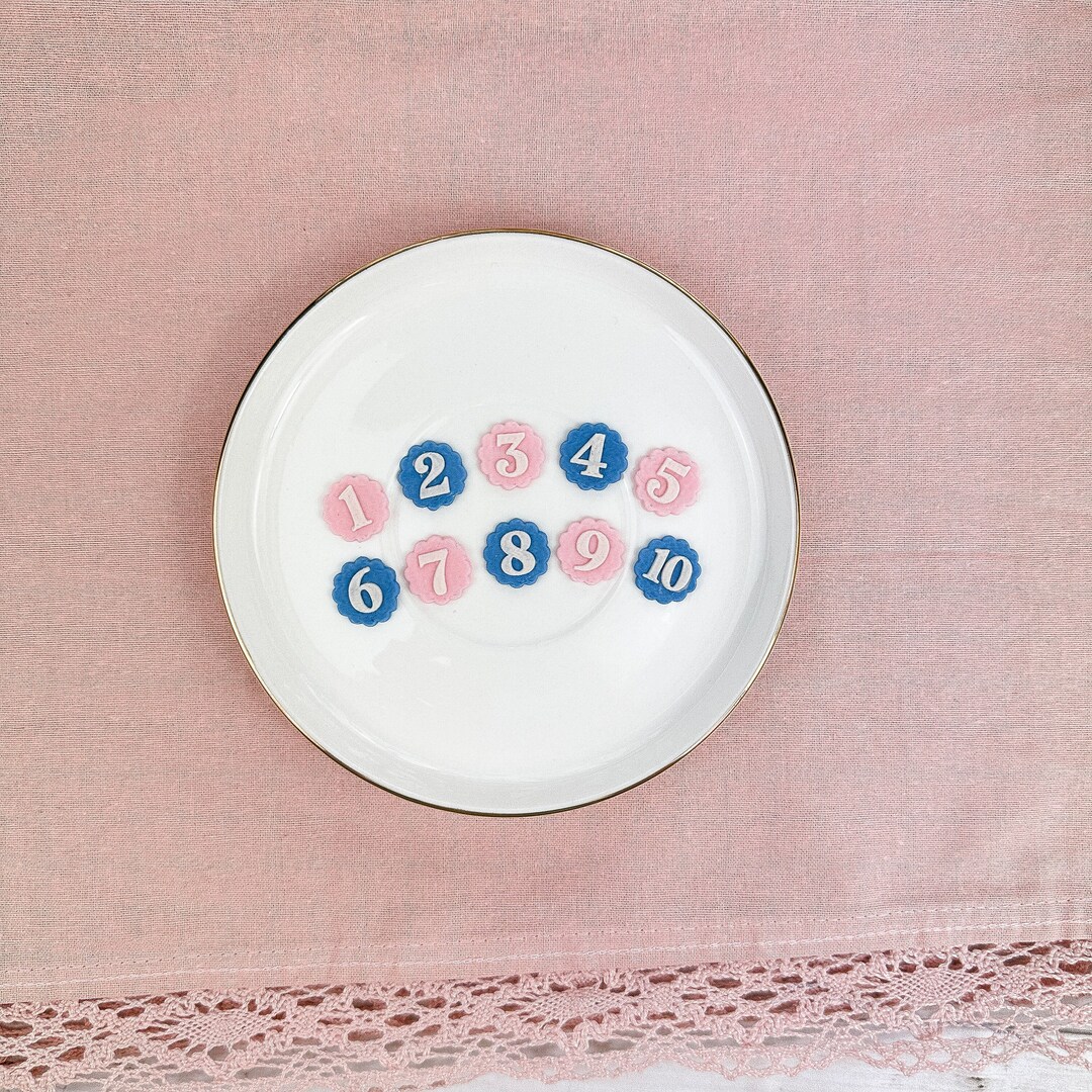 Micro Stamp Token Numbers 1-10 Cookie Stamp Pop up Embosser - Etsy