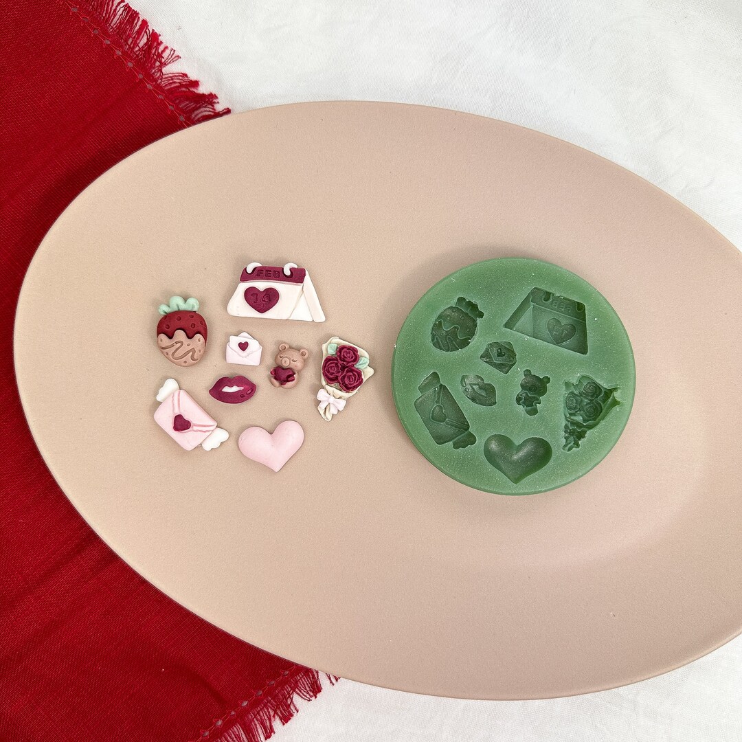 Cookiecutterfabrik Valentines Day Silicone Mold Valentines Day - Etsy