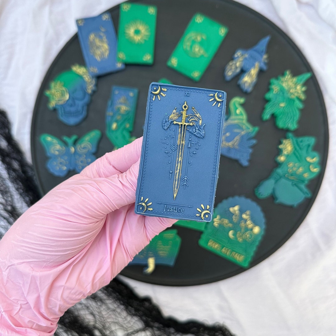 Tarot Card Justice Mystic Fondant Embosser Cookie Stamp Cutter - Etsy