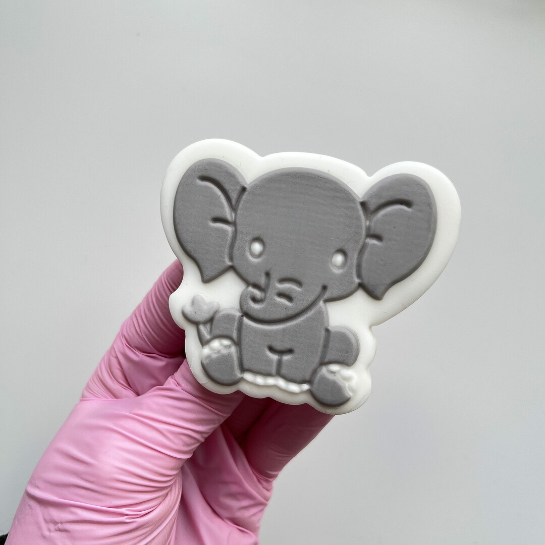 Elephant Pop up Embosser Stamp Cookie Cutter Cookie Stamp With Cookie ...