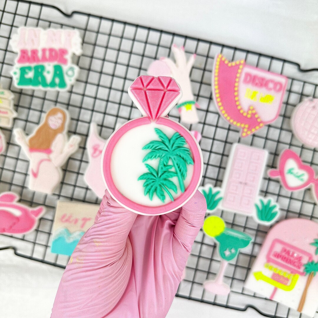 Engagement Ring With Palms Cookie Cutter Embosser Stamp Wedding Palm ...