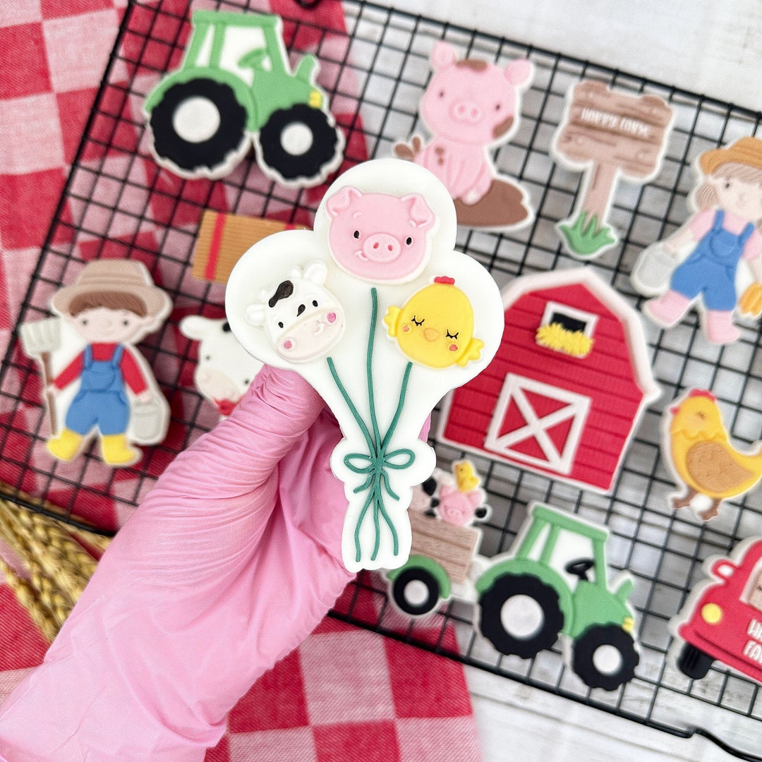 Farm Animals Pop up Minis Multi Set Cookie Stamp Pop up Embosser - Etsy