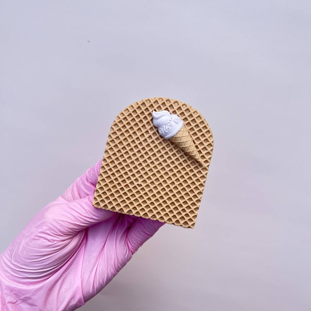 Ice Cream Cone Pattern Embosser Stamp Fondant Cookie Stamp - Etsy