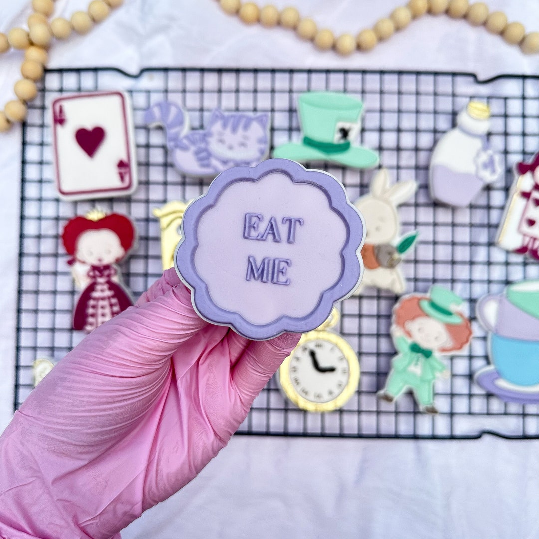 Eat Me Cookie Wonderland Pop up Embosser Fondant Stamp With Cookie ...