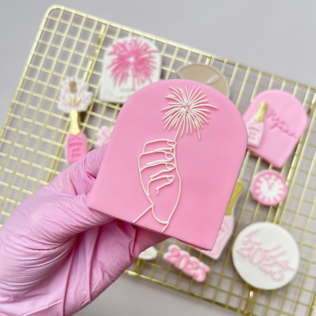 Sparkler New Year's Eve New Yea Pop up Embosser Cookie Stamp - Etsy