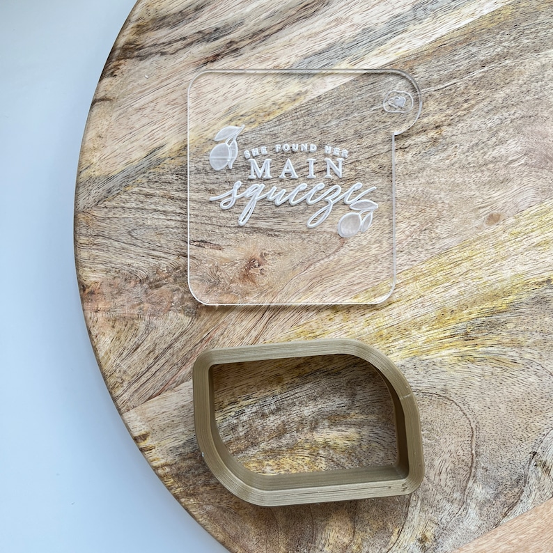 She Found Her Main Squeeze Cookie Cutter Embosser Stamp Wedding Amalfi ...