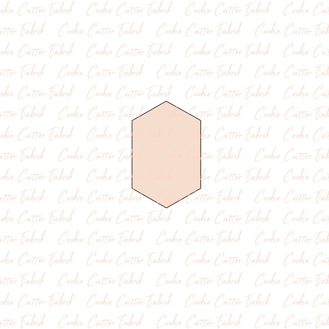Hexagon Long Cookie Cutter - Etsy