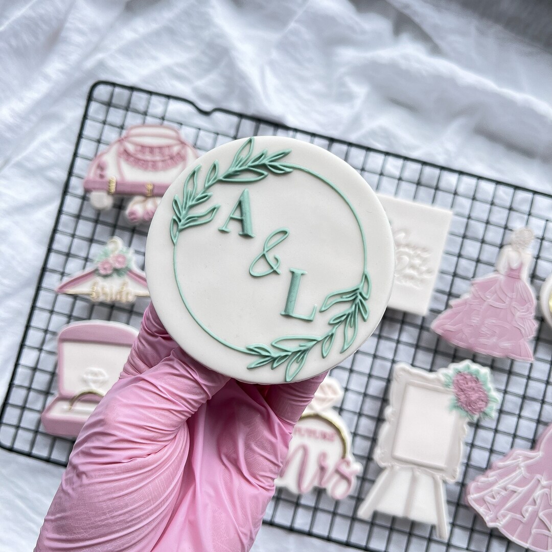 Custom Initials Boho Embosser Stamp Wedding - Etsy