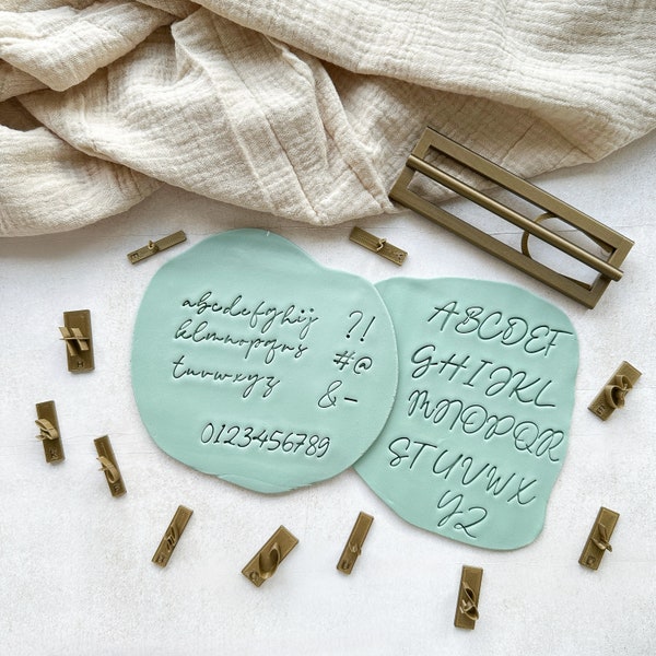 Cursive Alphabet Stamps - Etsy
