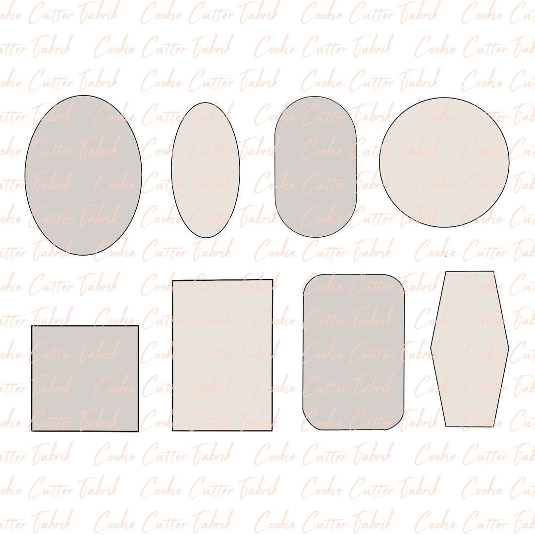 Basic Shapes Cookie Cutter Cookie Cutter - Etsy
