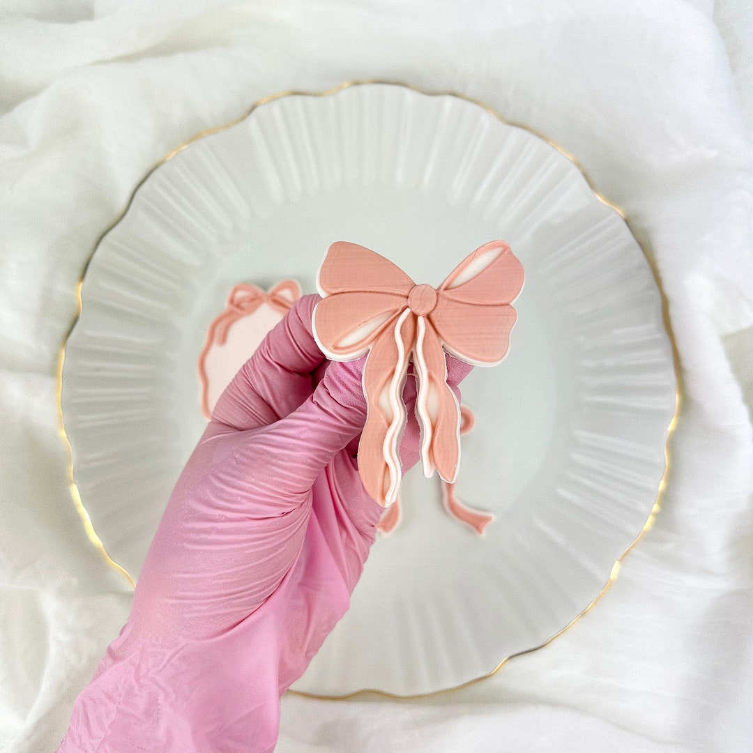 Thick Bow Wide Bow Embosser Stamp Fondant Stamp - Etsy
