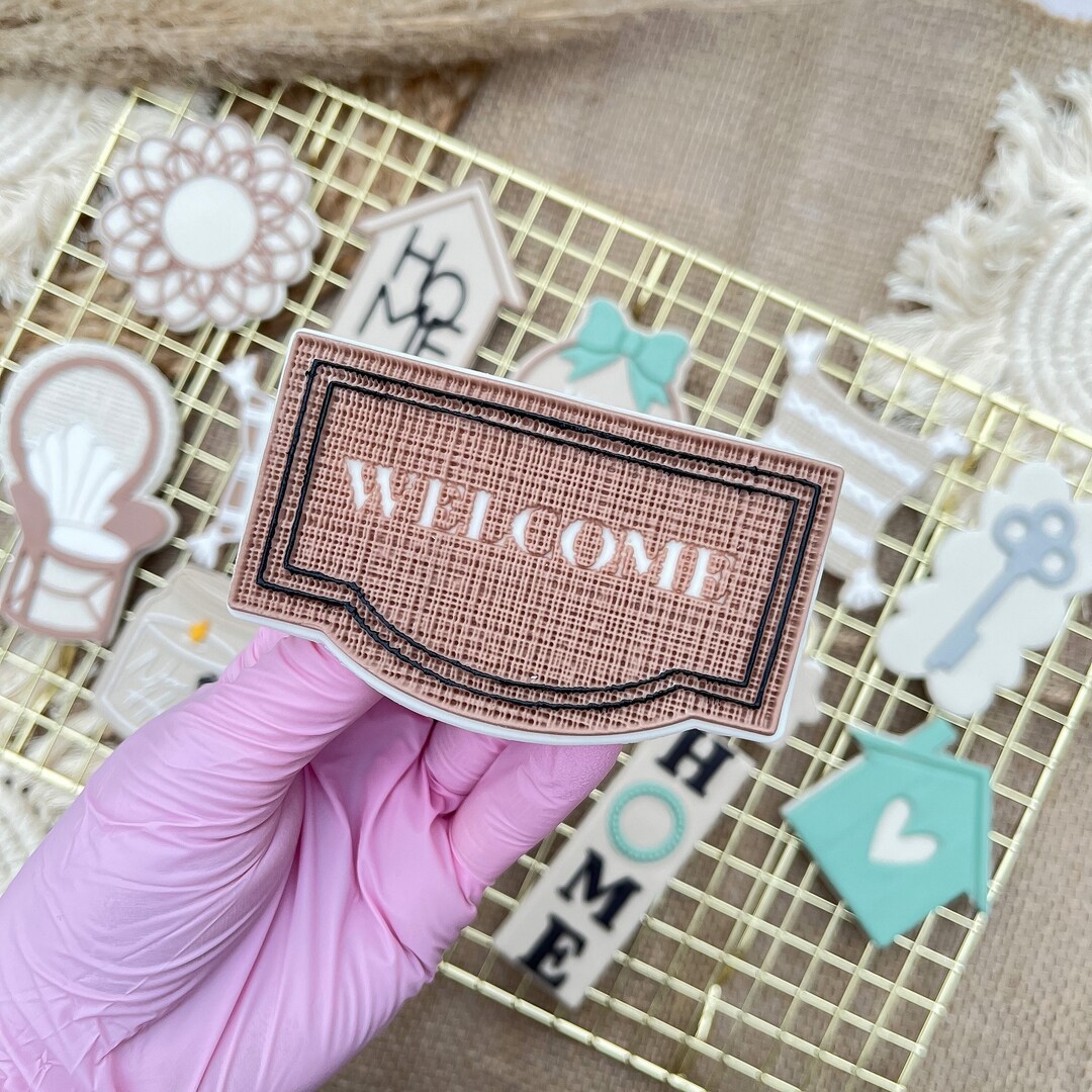 Doormat Welcome Fondant Embosser Cookie Stamp Cookie Cutter - Etsy