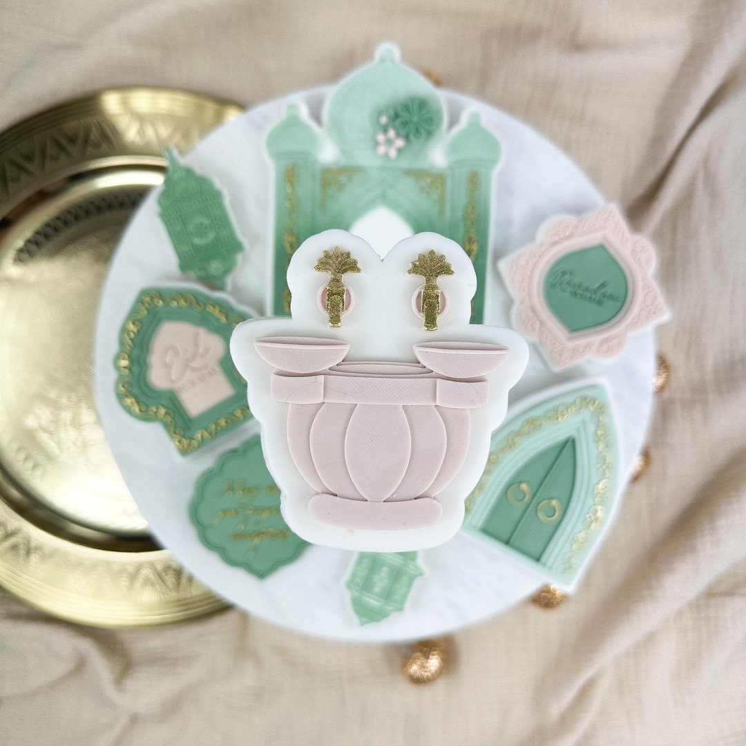 PLA Stamp Hamam Bathroom Faucet Ramadan Eid Cookie Cutter Embosser ...