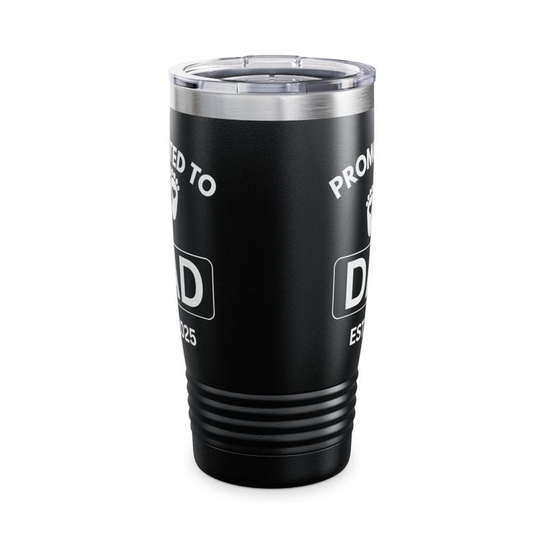 Tumbler, Promoted to Dad Est 2025, First Time Dad Gift, Family ...