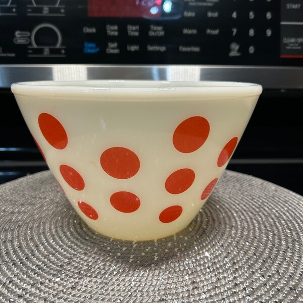 Fire King Red Dot - Etsy