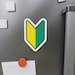 Wakaba Shoshinsha Mark Die-cut Magnet Japanese Sign for Beginner Driver ...