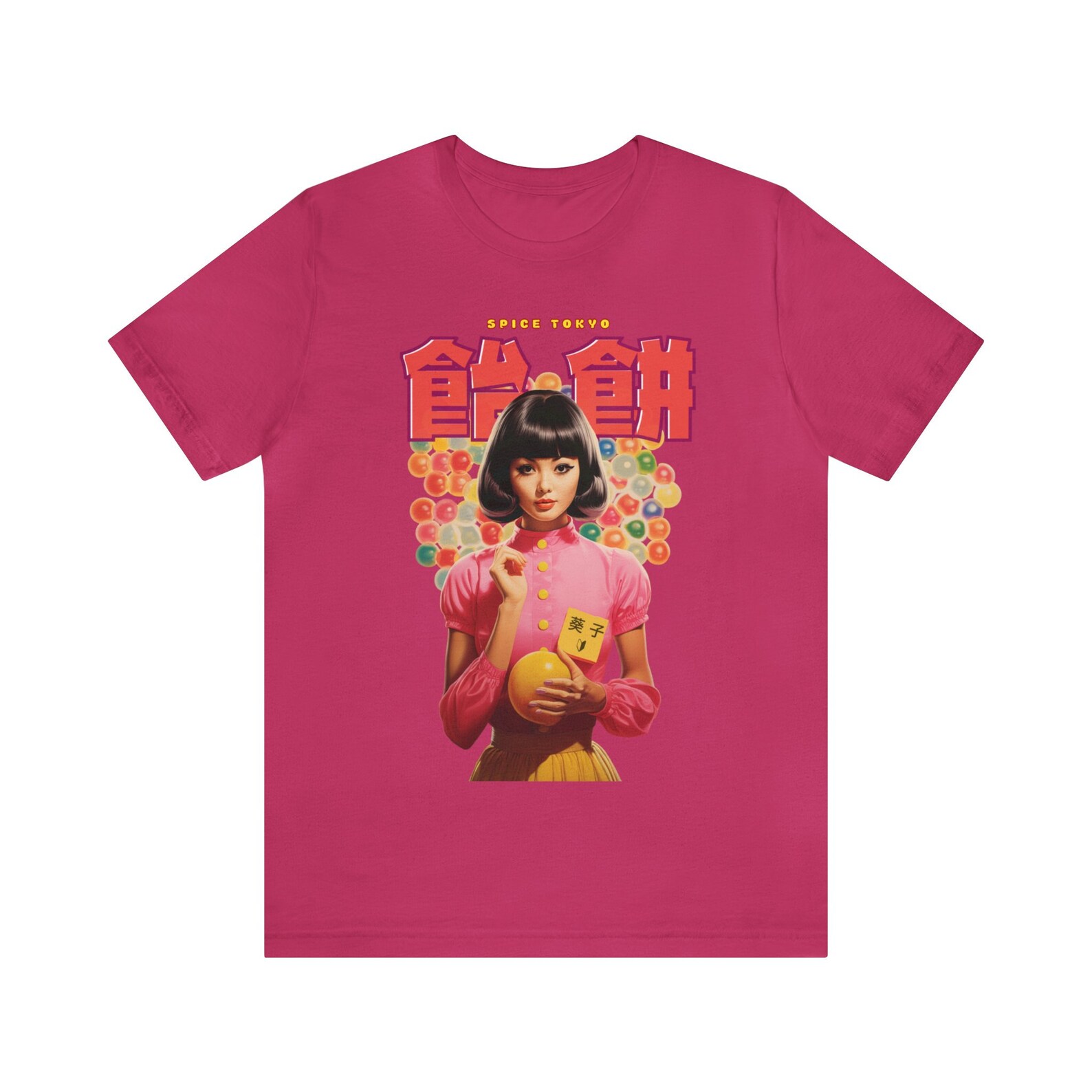 Japanese Vintage 1970s Candy Tee Kanji Retro Street Wear Shirt Unisex ...