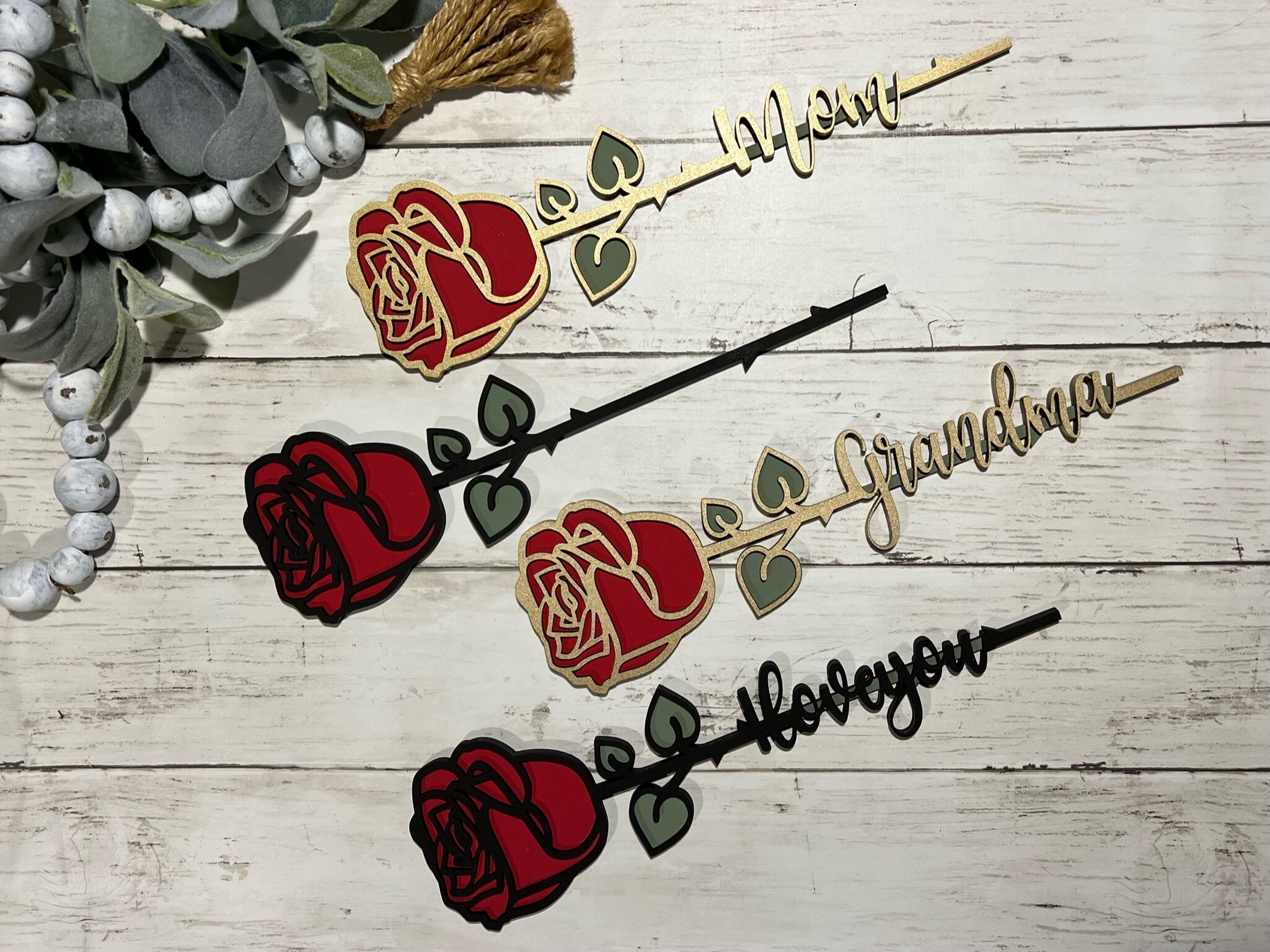 Personalized Rose - Etsy