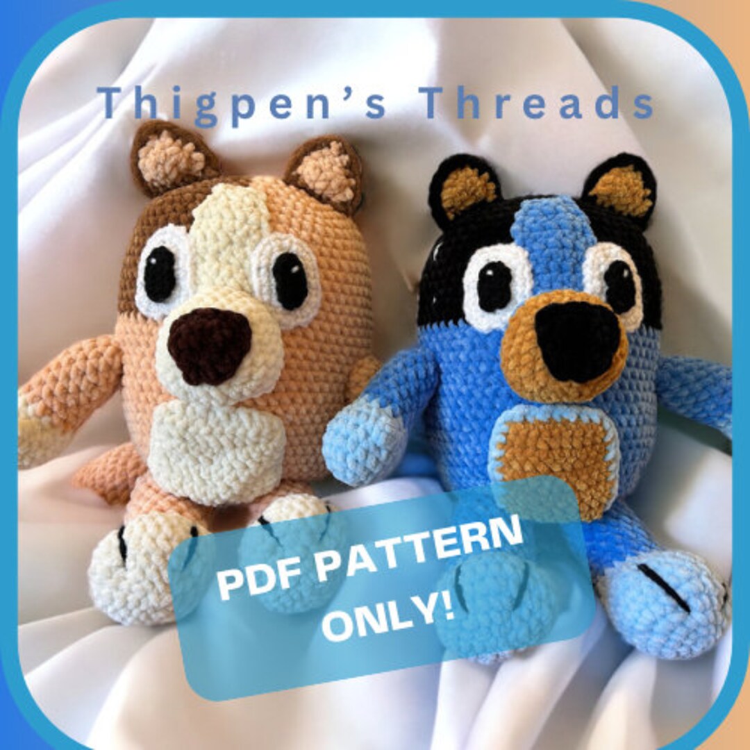 2in1 Mum and Dad Heeler Pattern Blue Heeler Red Heeler - Etsy