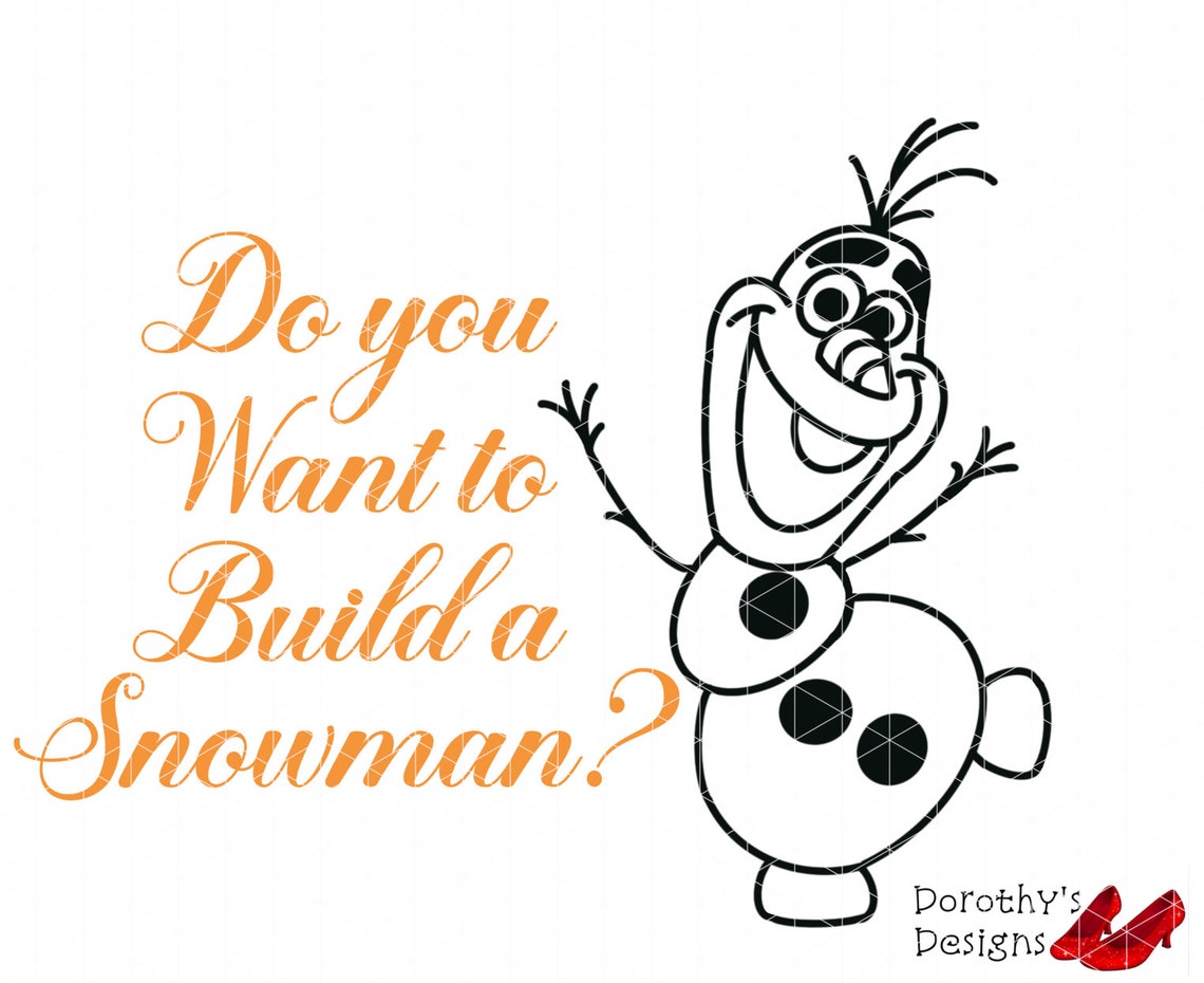 Do You Want to Build a Snowman? Png - Etsy
