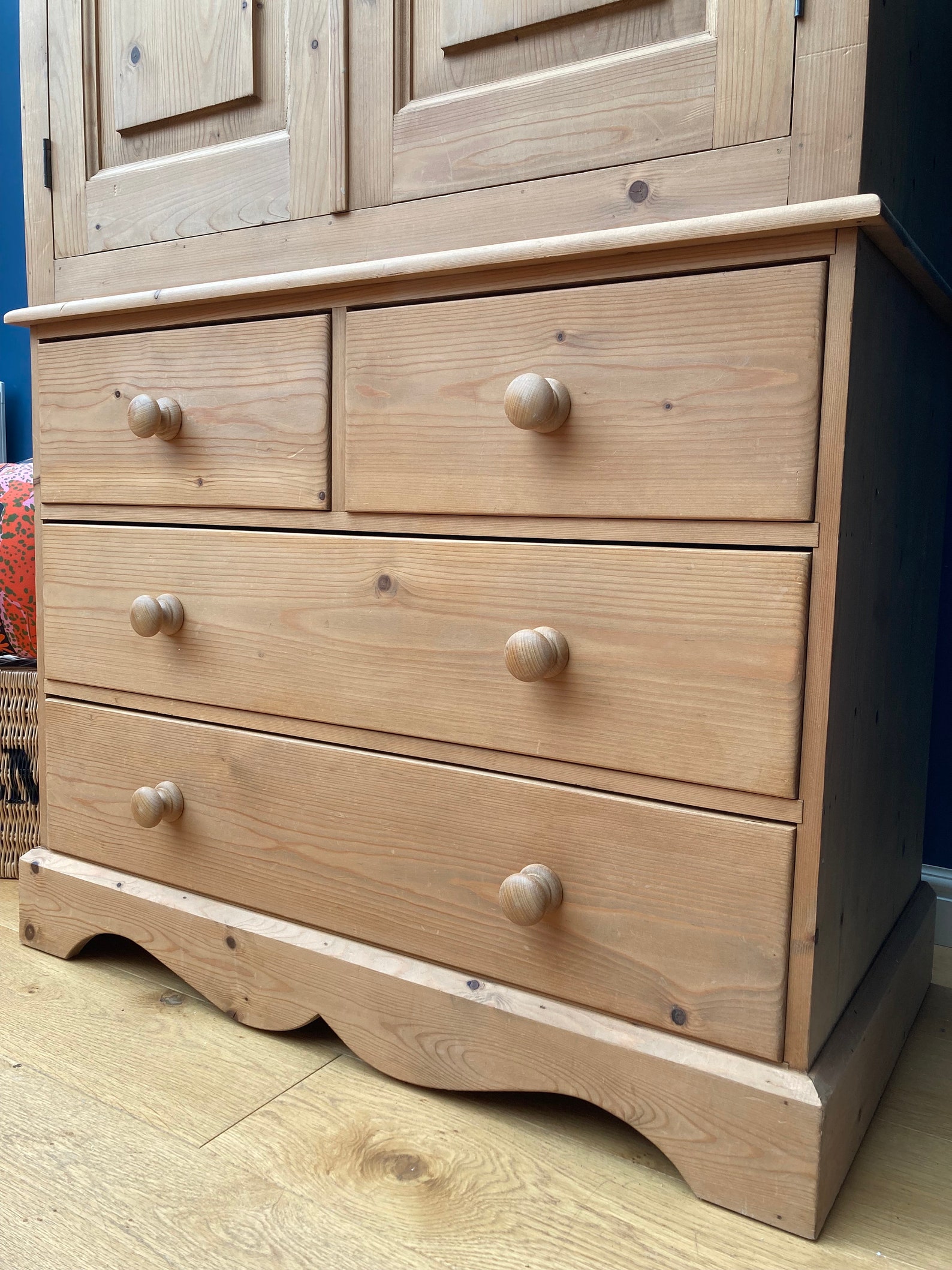 Free Delivery: Gorgeous Solid Pine Wardrobe / Linen Press - Etsy UK