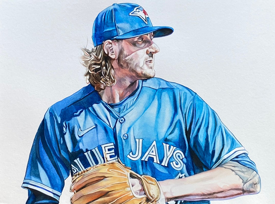 Kevin Gausman// Toronto Blue Jays// Baseball/ MLB / Watercolour Art ...
