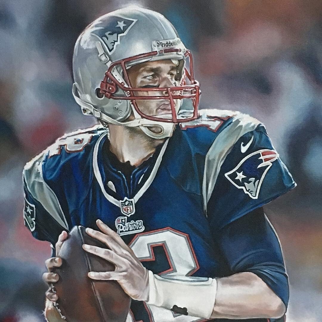 Tom Brady / the Patriots / Football / NFL / Watercolour Art/ Sports Art ...