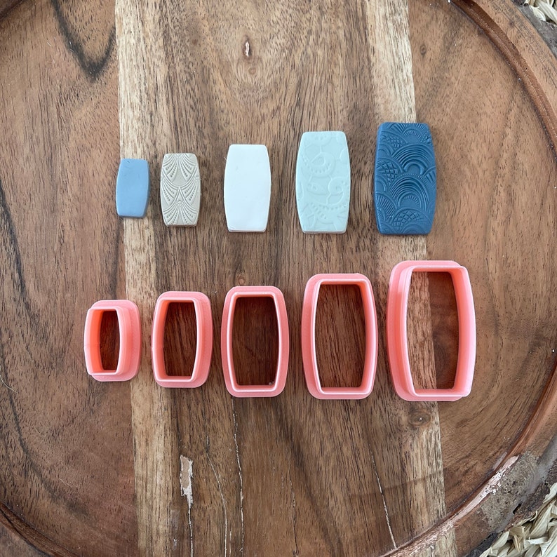 Rectangle 2 Polymer Clay Cutter - Etsy