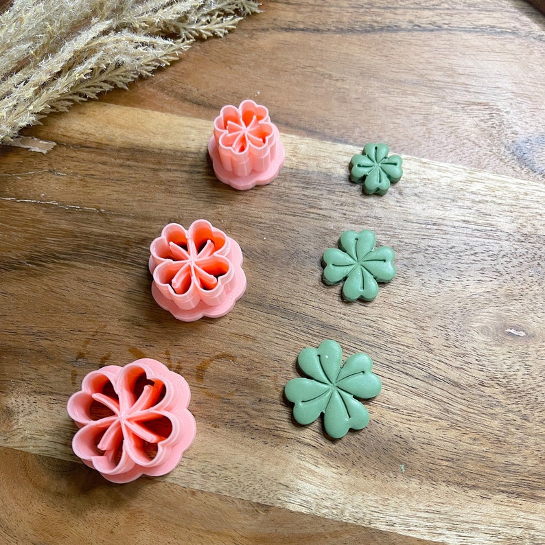 Embossed Four Leaf Clover Clay Cutter Clover 3 - Etsy