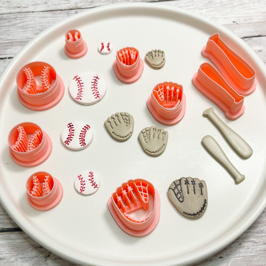 Baseball ~ Baseball Glove ~ Baseball Bats Polymer Clay Cutter ~ Sports ...