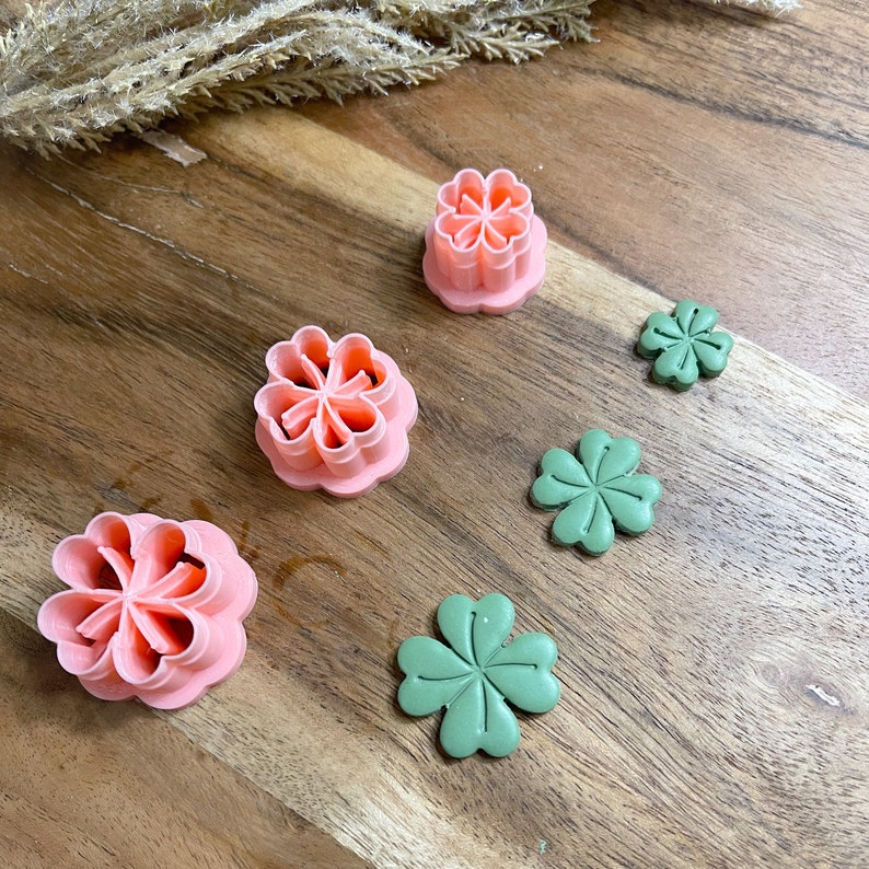 Embossed Four Leaf Clover Clay Cutter Clover 3 - Etsy