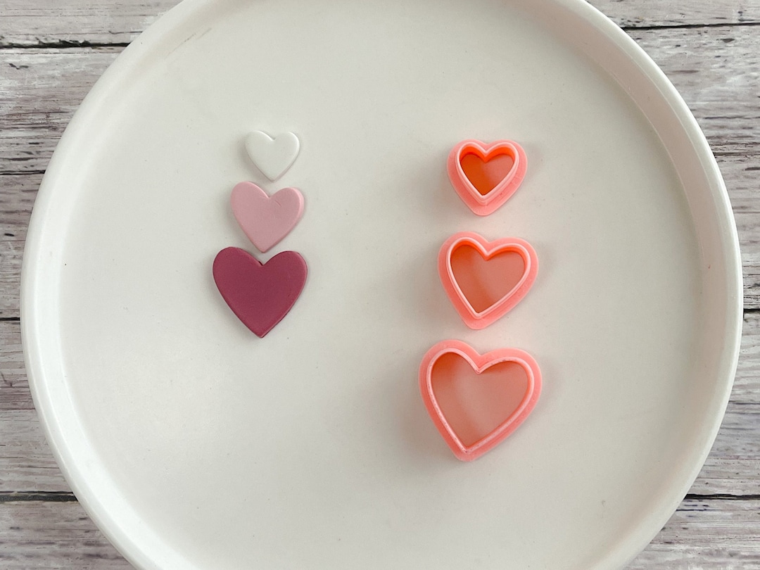 Triple Heart Clay Cutter Polymer Clay Cutter ~ Valentine Clay Cutter - Etsy