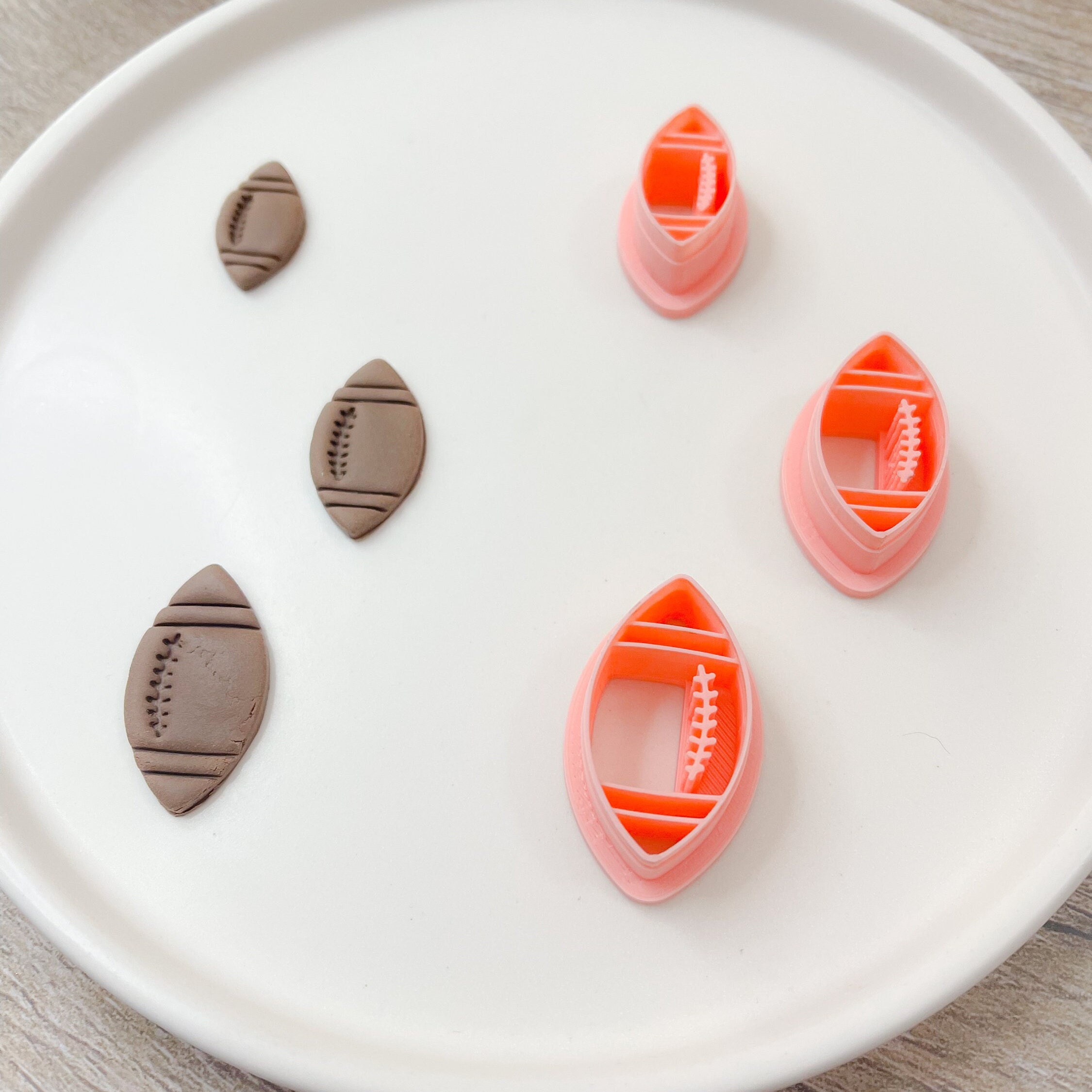 Football Clay Cutter Rugby Clay Cutter Polymer Clay Cutter - Etsy