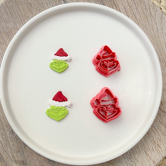 Grinch Clay Cutter Holiday Christmas Clay Cutter Winter - Etsy