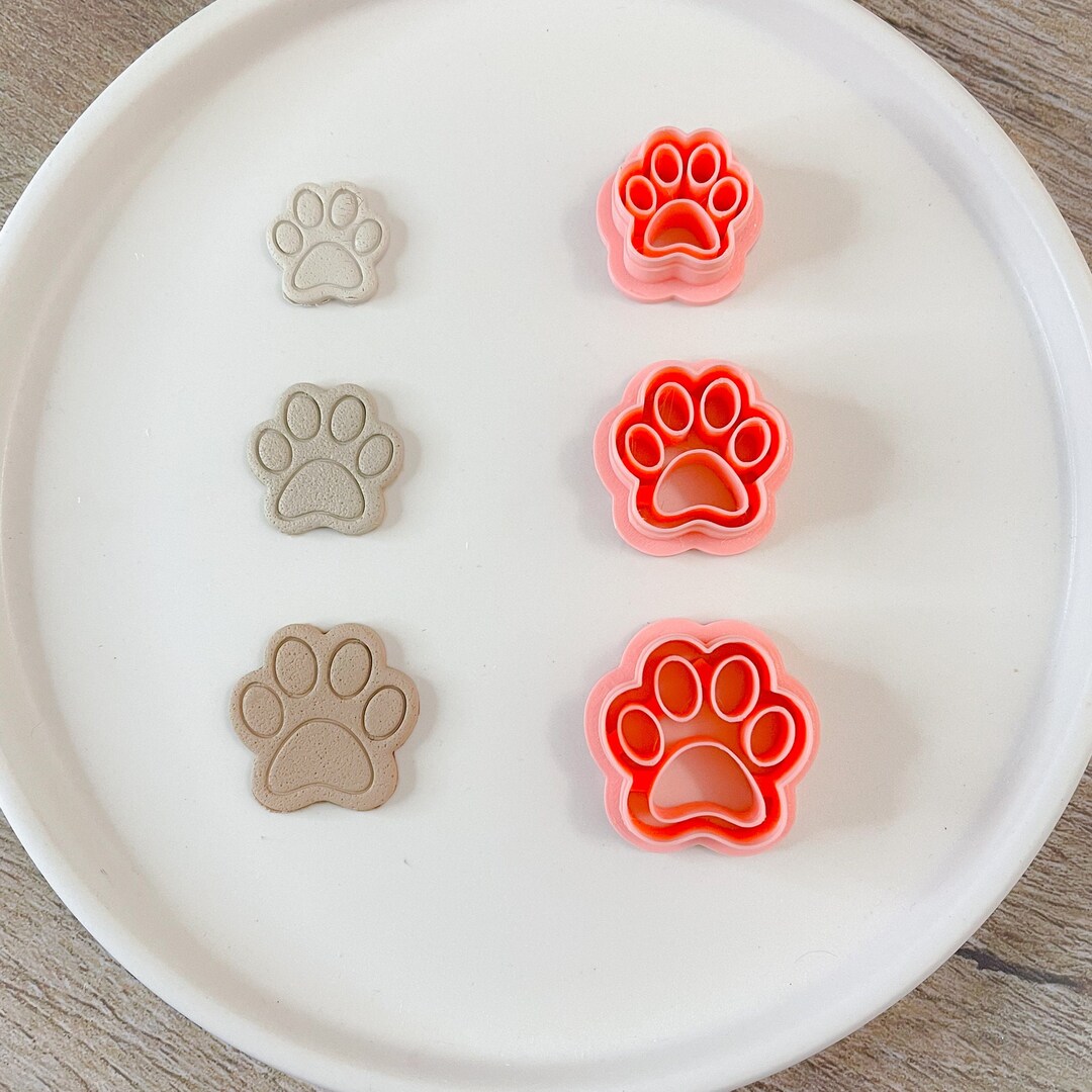 Dog Paw Clay Cutter ~ Polymer Clay Cutter - Etsy