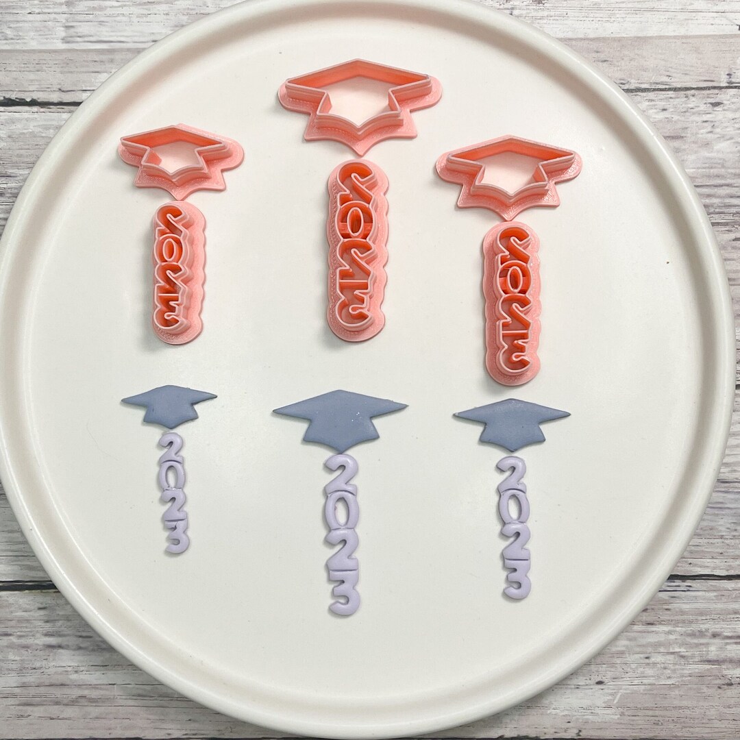 Graduation Hat 2023 Polymer Clay Cutters Summer Clay Cutters - Etsy