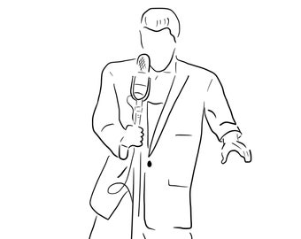 Elvis Presley Line Drawing digital Download Only. Elvis | Etsy