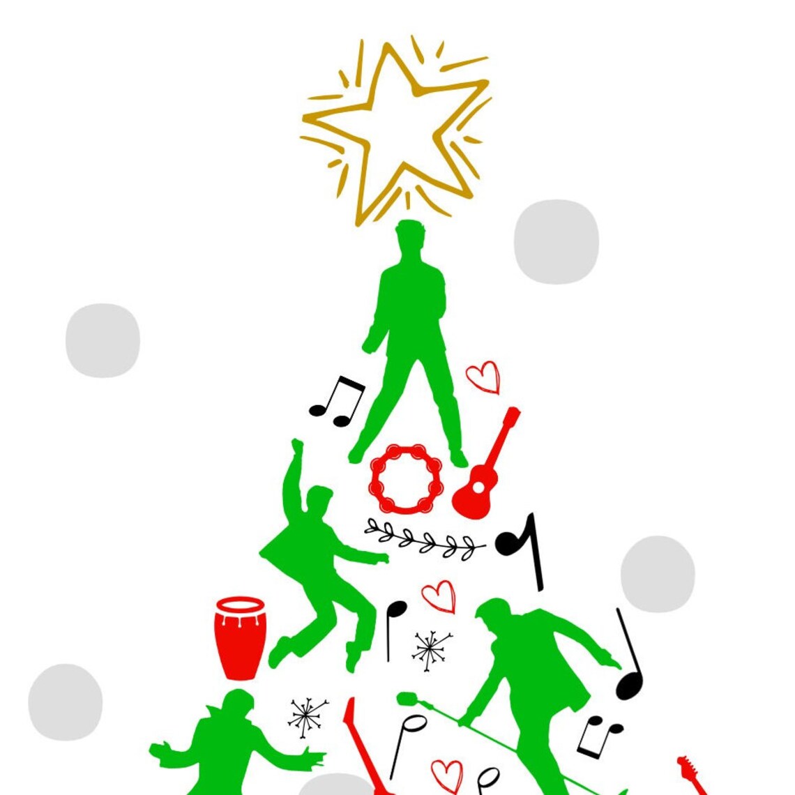 Elvis Presley Christmas Tree Design | Etsy
