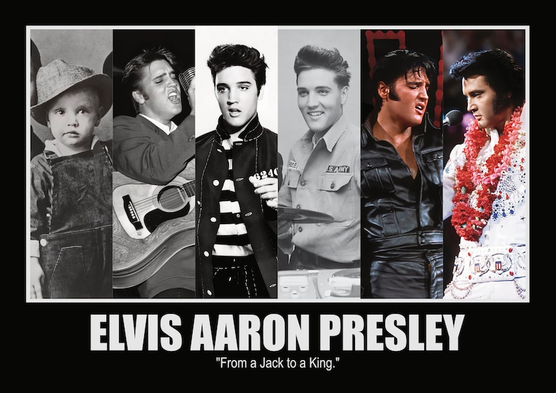 A3 Elvis Presley Digital Design. From a Jack to a King. Elvis ...