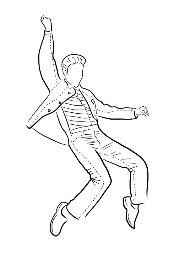 Elvis Presley Line Drawing digital Download Only. the | Etsy