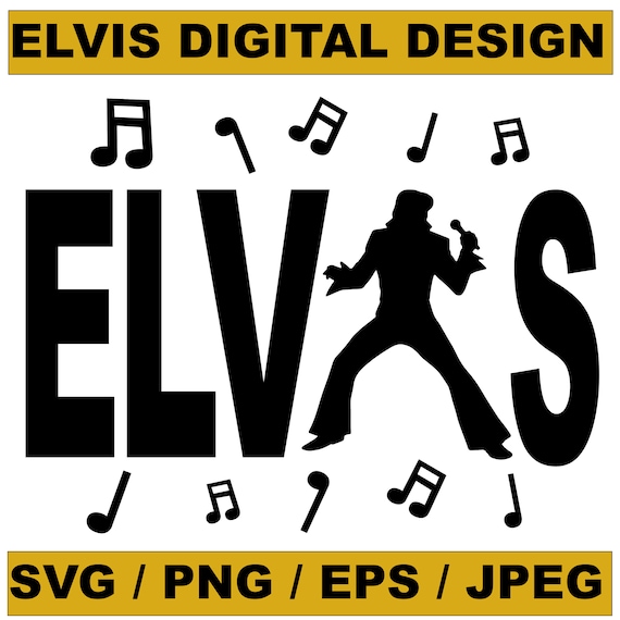 Elvis Digital Design for Cards Posters Anything. SVG / PNG / - Etsy
