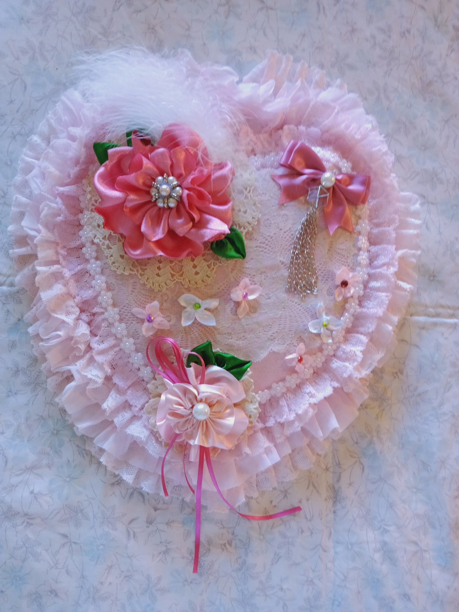 Pink Heart Shape Wall Hanging - Etsy