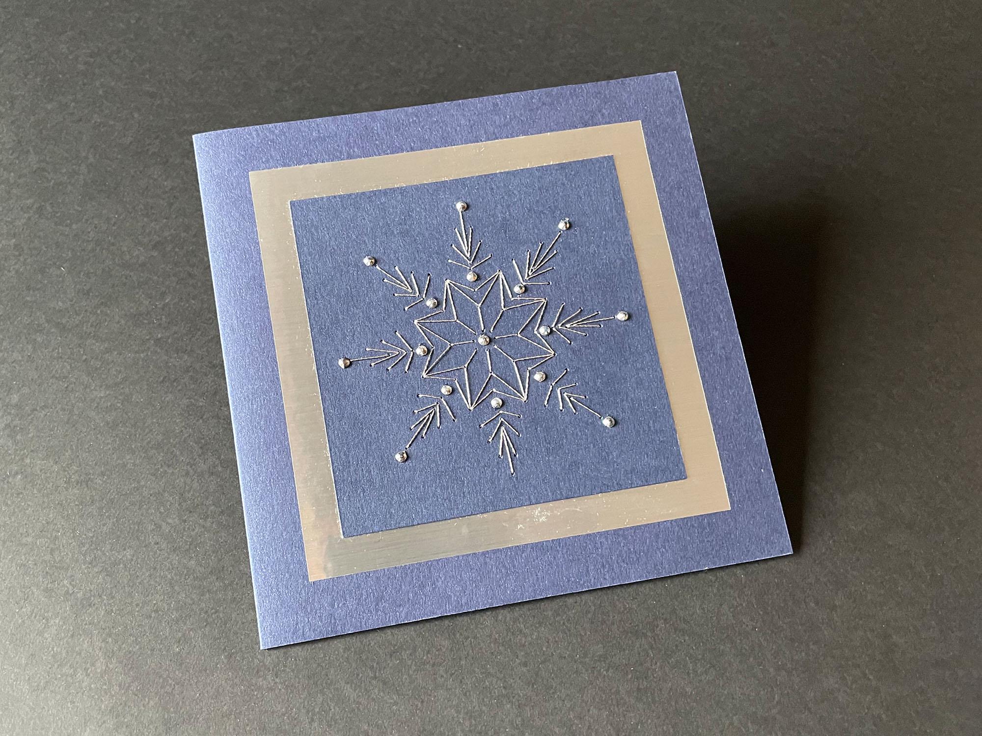 Set of Handmade Embroidered Cards. Decorative, Textured, Metallic Paper ...