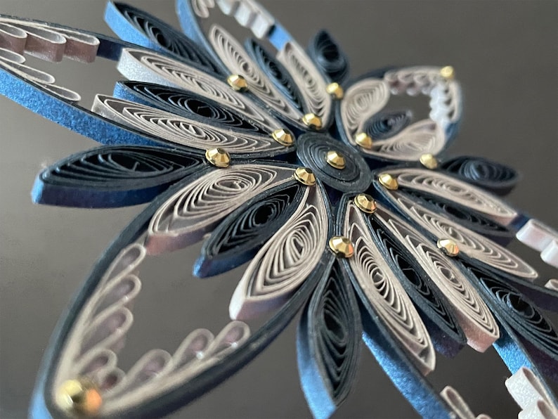 Handmade Quilling Papercraft Set of 2, Sustainable Gifts, Eco Home ...